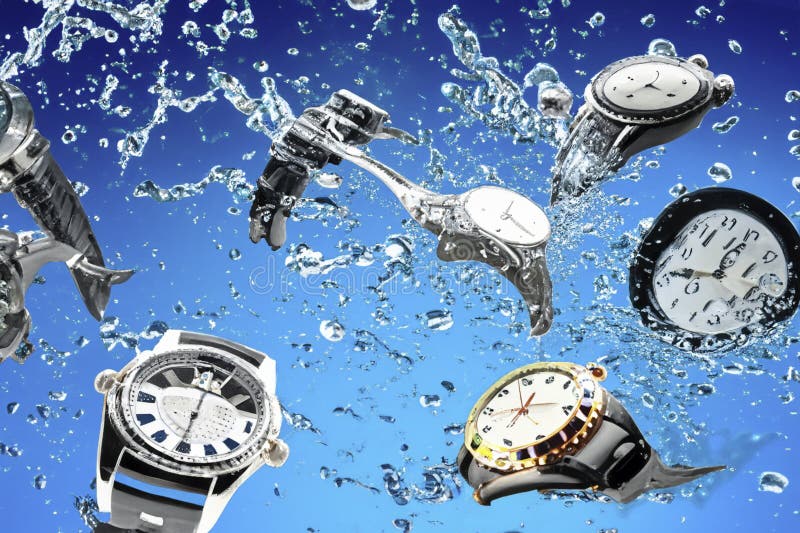 Watch and Water stock illustration. Illustration of watch - 289538121