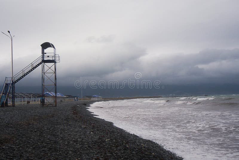 Watch Water Tower on the Stone Dam Stock Photo - Image of autumn, look ...