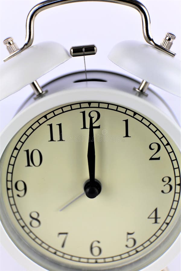 Watch Isolated on White Background Time Clock Stock Image - Image of ...