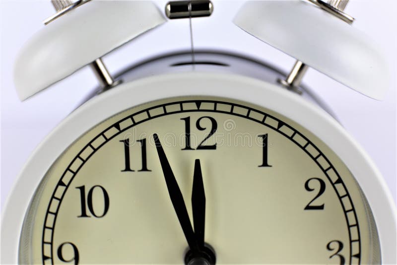 Watch Isolated on White Background Time Clock Stock Image - Image of ...