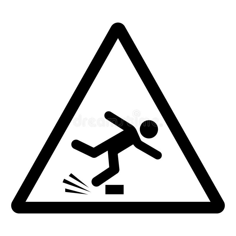 Watch Your Step Symbol Sign,Vector Illustration, Isolated on White ...