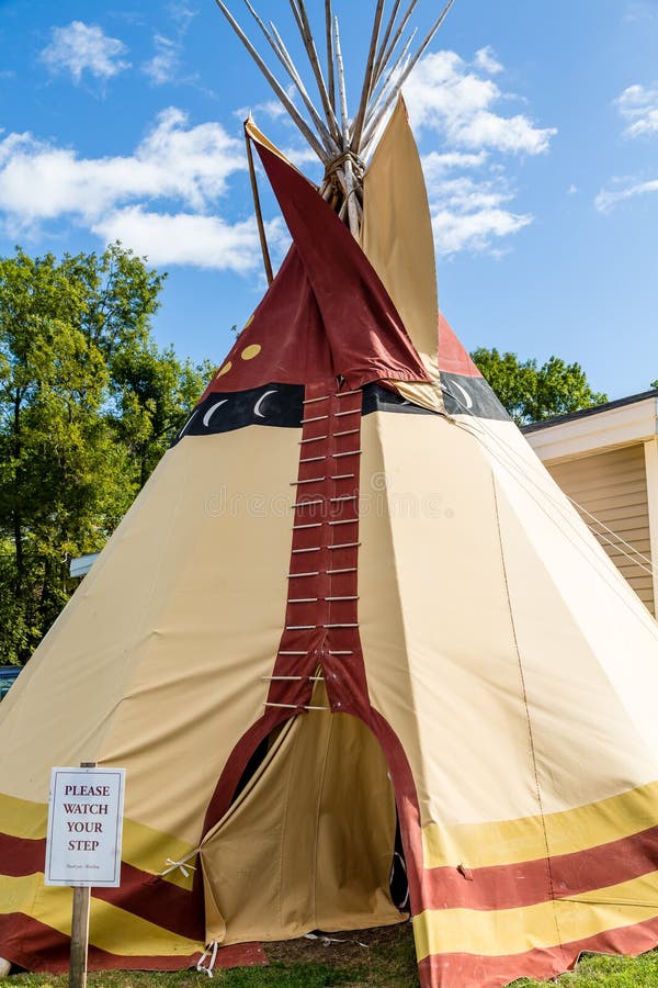 Watch Your Step at the Teepee Stock Image - Image of traditional ...