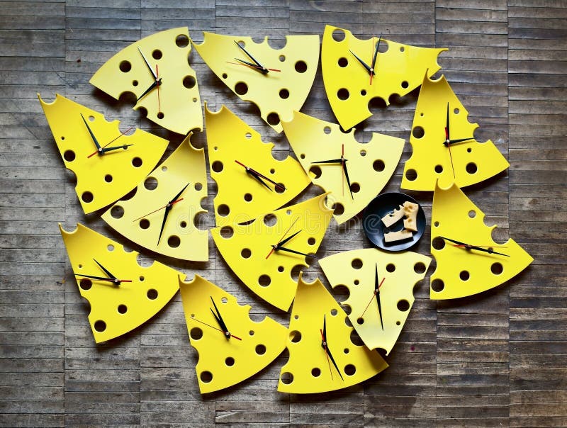 Watches and cheese stock image. Image of clocks, board - 19740753