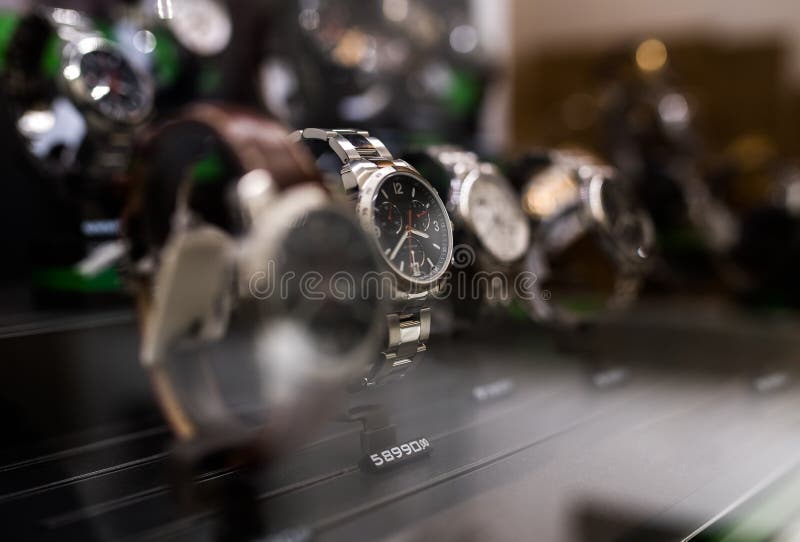 Watches store stock photo. Image of designer, urban, design - 81677424