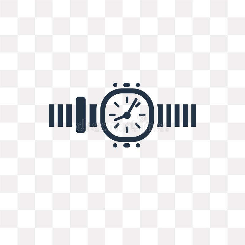 Watches Vector Icon Isolated on Transparent Background, Linear W Stock ...