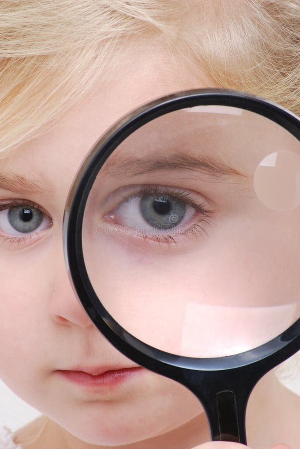 Watchful stock photo. Image of detective, girl, eyes - 18096574