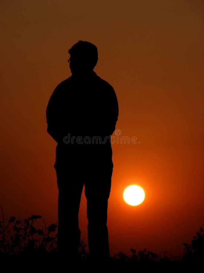 Sunset Shadow stock photo. Image of glow, colorful, concept - 3117536