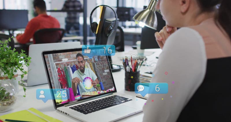 Watching Animation Tutorial on Color Theory, Person Learning in Modern ...