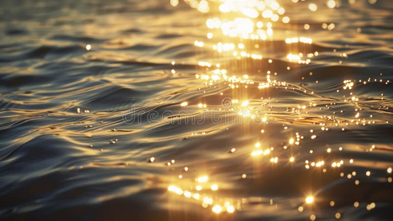 Watching As the Sunlight Dances on the Surface of the Water Creating a ...