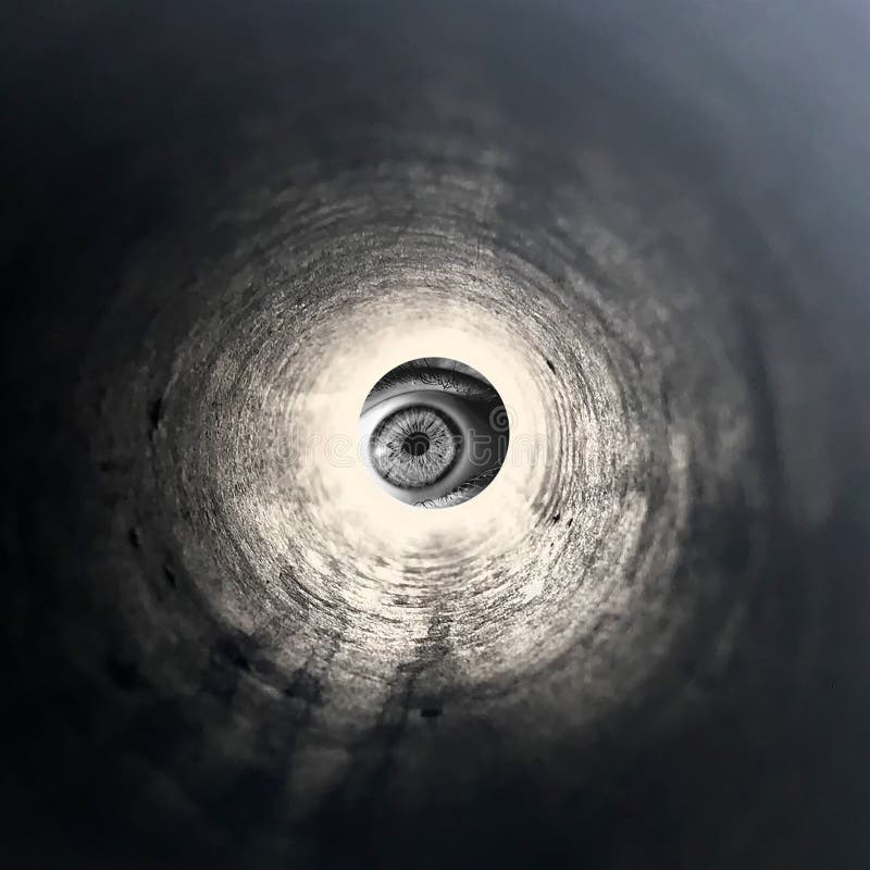 The Watching Eye of Watcher Stock Image - Image of watching, colors ...