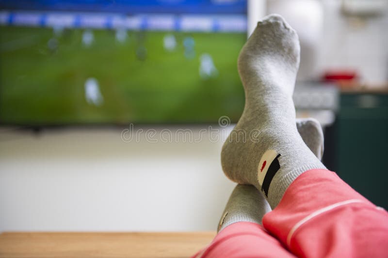 141 Woman Watching Tv Feet Stock Photos - Free & Royalty-Free Stock ...