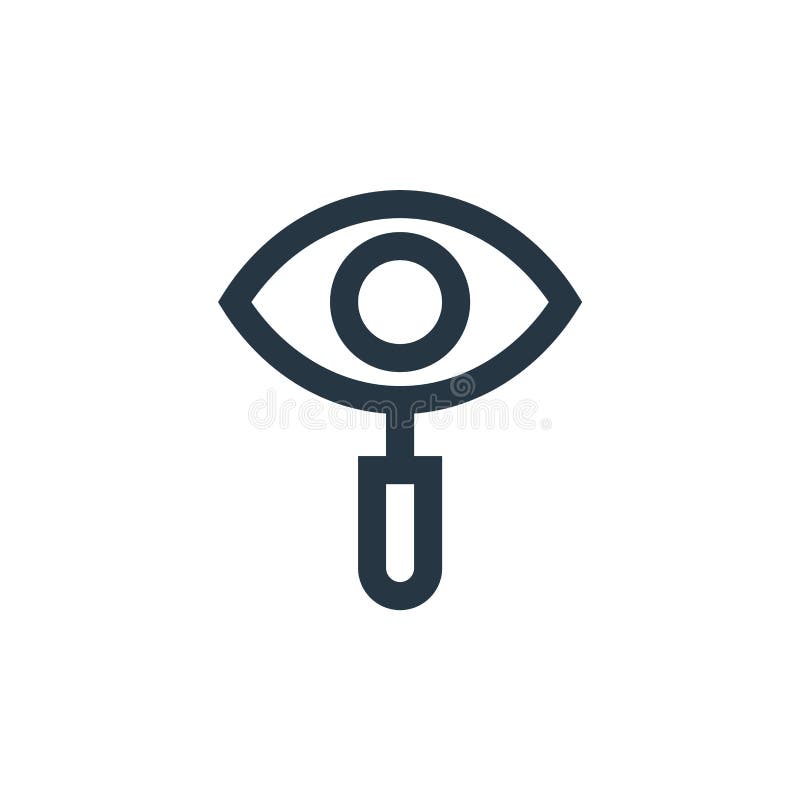 Watching Icon Vector from Marketing Concept. Thin Line Illustration of ...