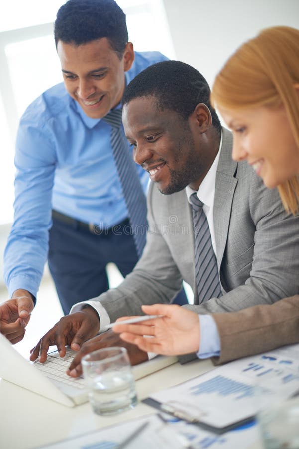 Watching information stock image. Image of businesswoman - 54932725