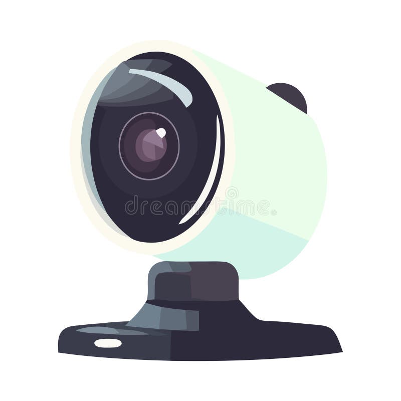 Watching, Spying with Modern Camera Stock Vector - Illustration of cctv ...