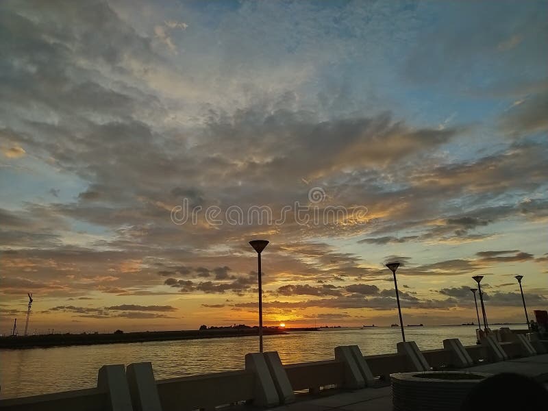 Watching the Sunset in the Afternoon Stock Photo - Image of night ...