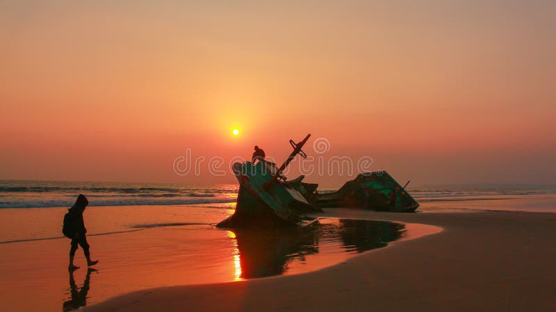 Watching the sunset editorial image. Image of artistic - 183354795