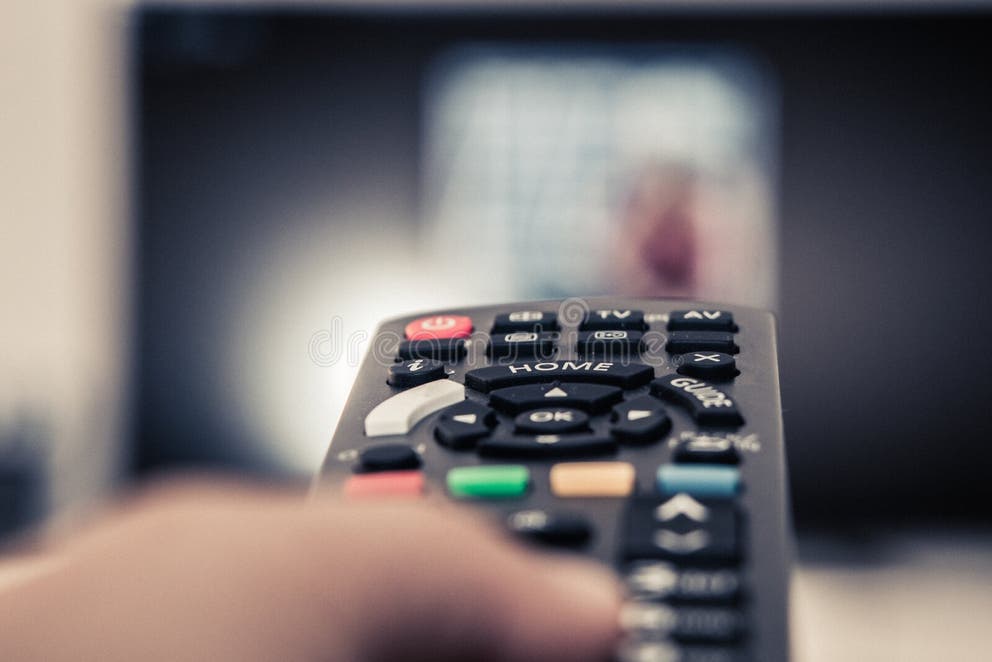Watching, Television, Remote Control, Tv, Finger, Buttons Stock Photo ...
