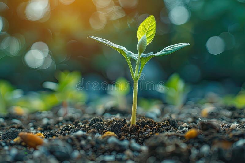 Watching a Tiny Seed Grow into a Plant is a Miracle Stock Illustration ...