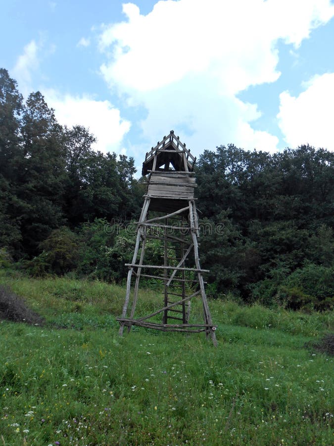 Watching tower stock photo. Image of days, cloud, backgrounds - 99494994