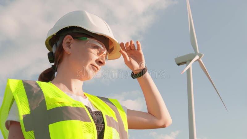 Watching Wind Turbine Female Engineer Becomes Personification Ability ...