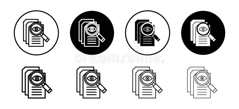 Watchlist Vector Icon Set Collection. Watchlist Outline Flat Icon Stock ...