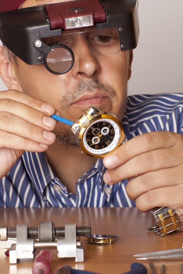 Watchmaker stock photo. Image of profession, restoration - 25927662