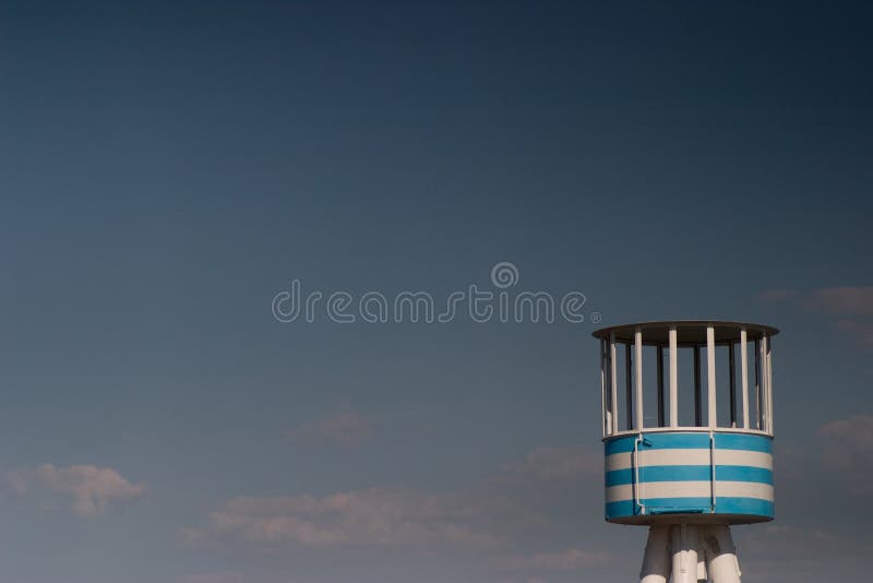 Watchtower with a Blue Sky in the Background Stock Image - Image of ...