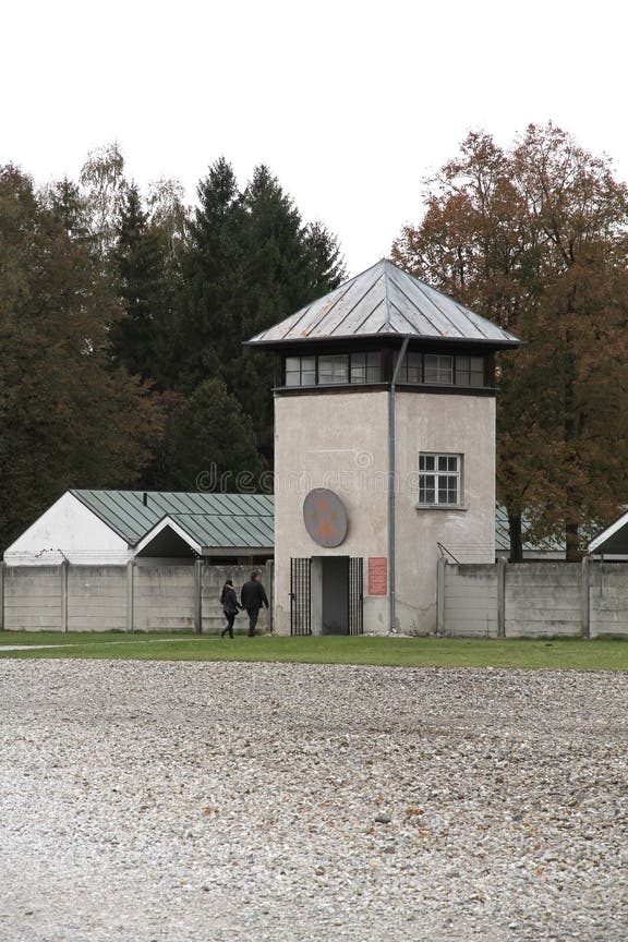 Watchtower in the Dachau Concentration Camp Editorial Photography ...