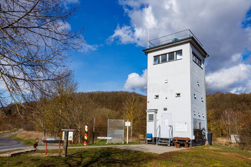 Watchtower of the German Border at the Werra River in Thuringia ...