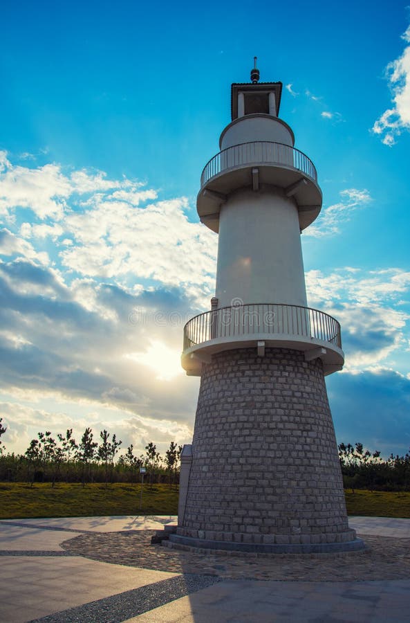 A Modern Watchtower Against Blue Sky - Chellarkovil View Point ...