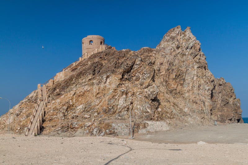Watchtower in Muscat, Om stock photo. Image of tower - 187511208
