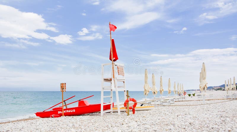 Watchtower for Rescue at Sea Stock Photo - Image of safe, boat: 73106148