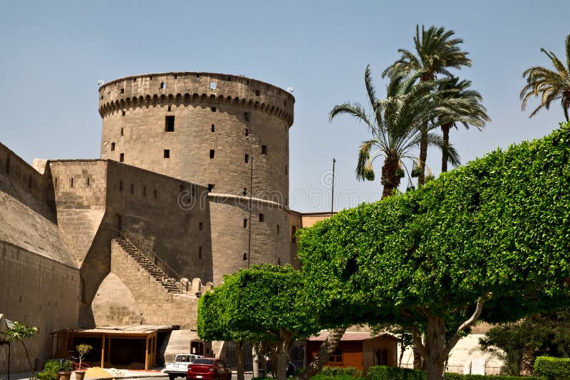 Watchtower of Saladin Citadel in Cairo Stock Photo - Image of tower ...