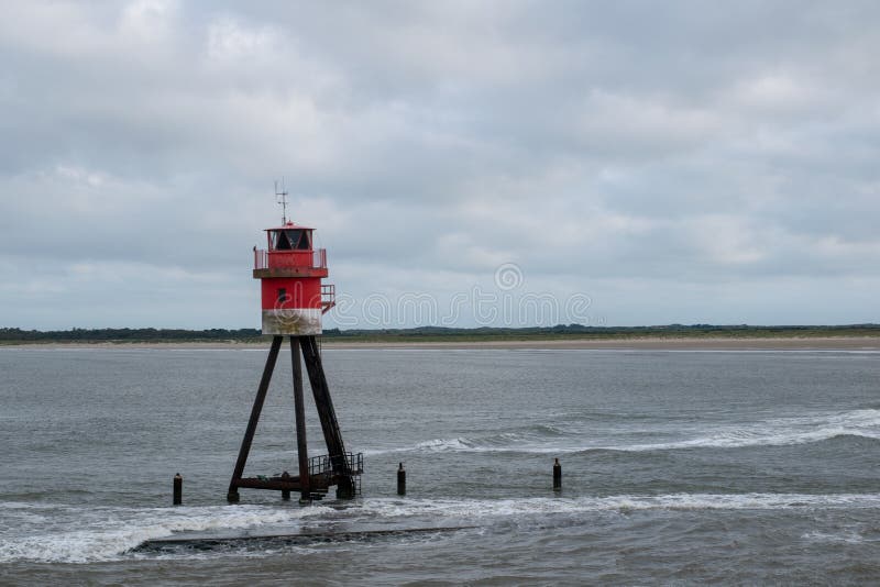 Watchtower at the Sea Under the Cloudy Sky Stock Image - Image of watch ...