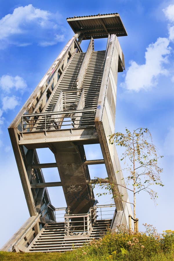 Stairs To An Old Watchtower Over A Hill Stock Photo - Image of building ...