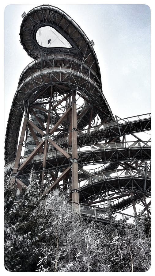 Watchtower stock image. Image of wood, winter, watchtower - 95214777