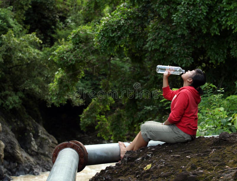 Water stock photo. Image of pipe, freshness, people, green - 14249312
