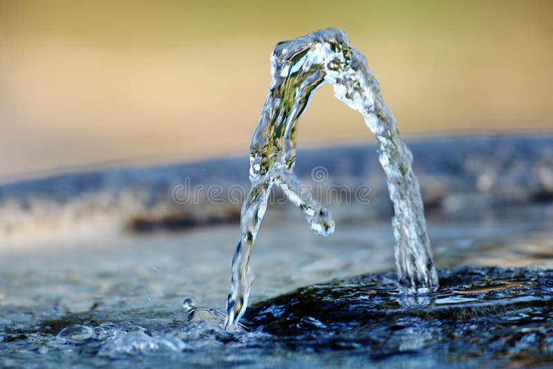 Pure Water Flowing N Dropping from Pipe Stock Photo - Image of clean ...