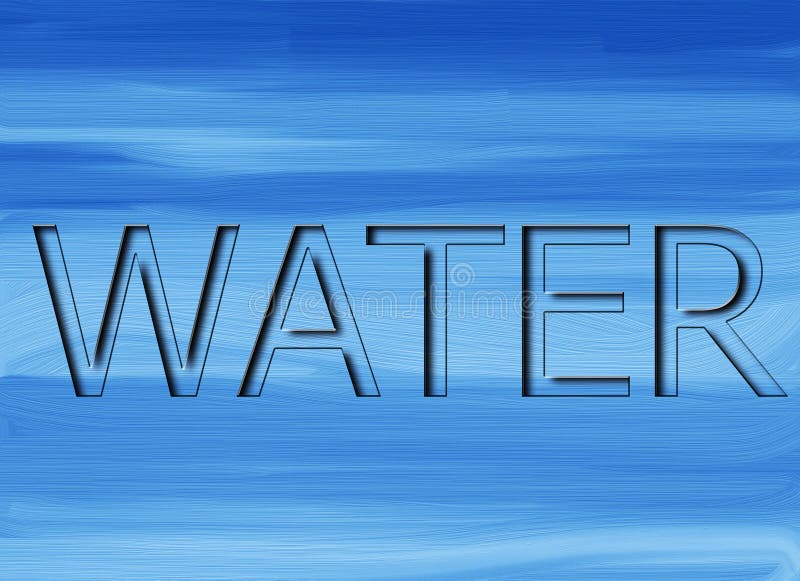 Water ripple font stock vector. Illustration of typography - 156642494