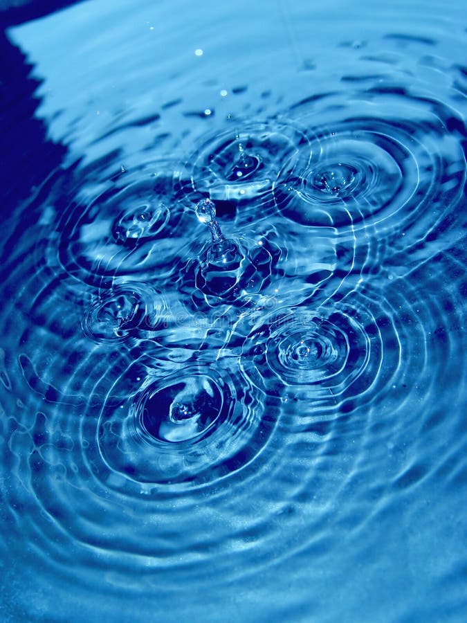 Water Intersecting Ripples stock photo. Image of clear - 6725620