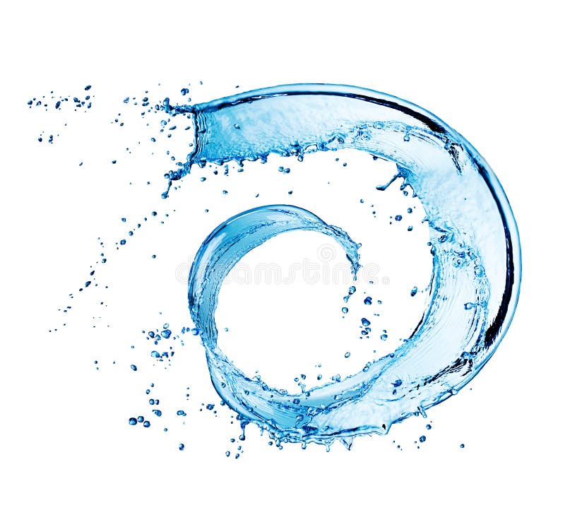 Water Splash in Circle - Round Shape Stock Image - Image of cold ...