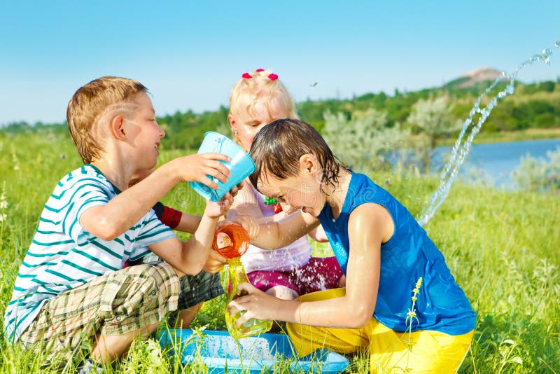 Water activities stock image. Image of happy, girl, kids - 25153545