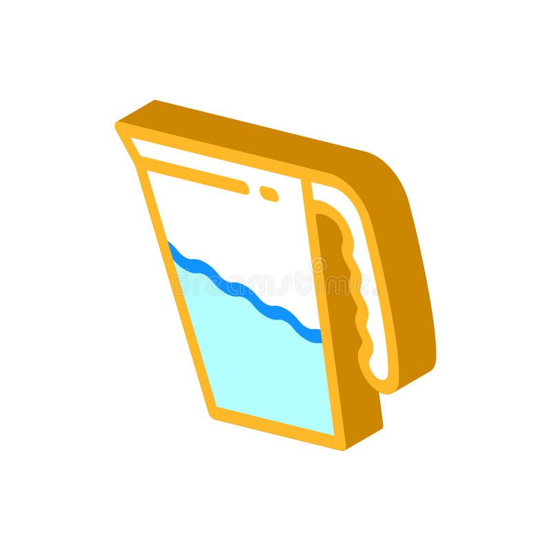Water Add Isometric Icon Vector Illustration Stock Vector ...
