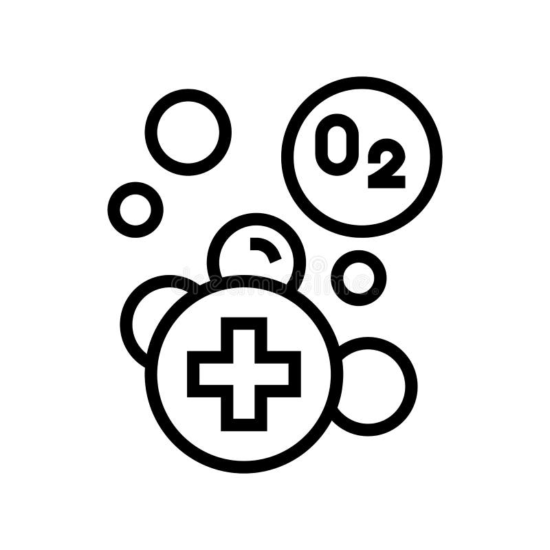 Oxygen Line Icons. Vector Illustration Included Icon - Anesthesia Mask ...