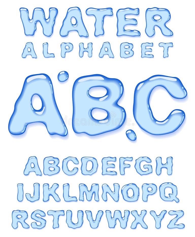 Water Alphabet Stock Illustrations – 28,769 Water Alphabet Stock ...