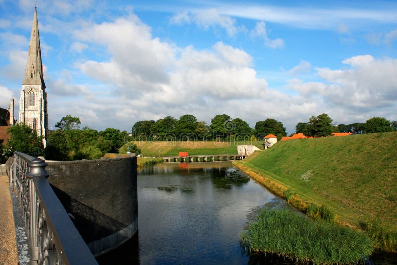 Water Around the Citadel of Castellet in Copenhagen, Denmark Stock ...