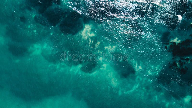 Water of Atlantic Ocean from Above Stock Image - Image of water ...