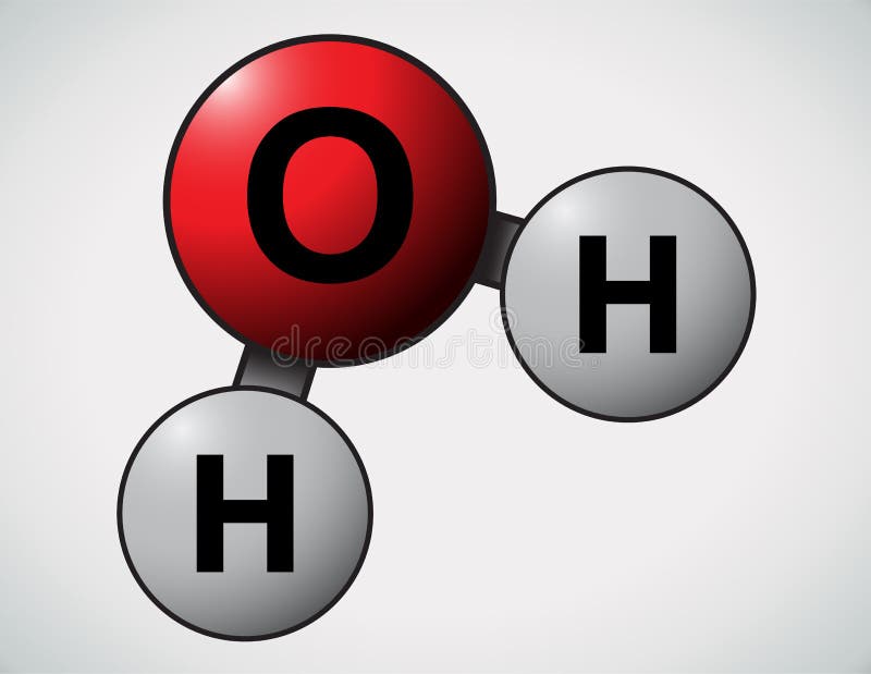 Water atoms stock vector. Illustration of water, chart - 95854209