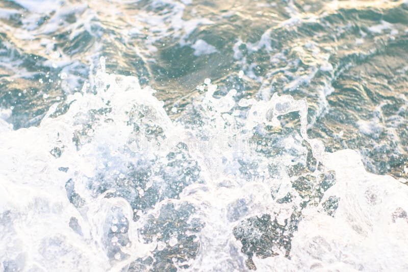 Water Back Sea with spray stock photo. Image of caribbean - 132551786