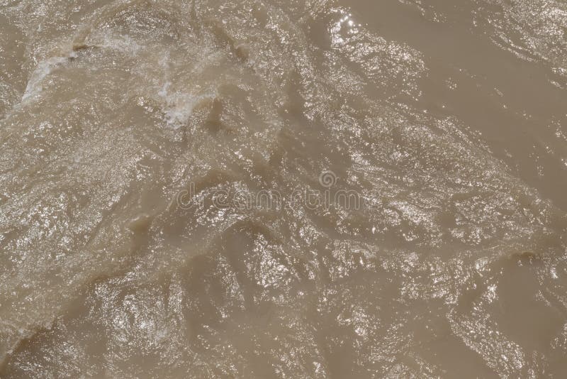 Muddy Water in the River. Water Background Stock Image - Image of lakes ...